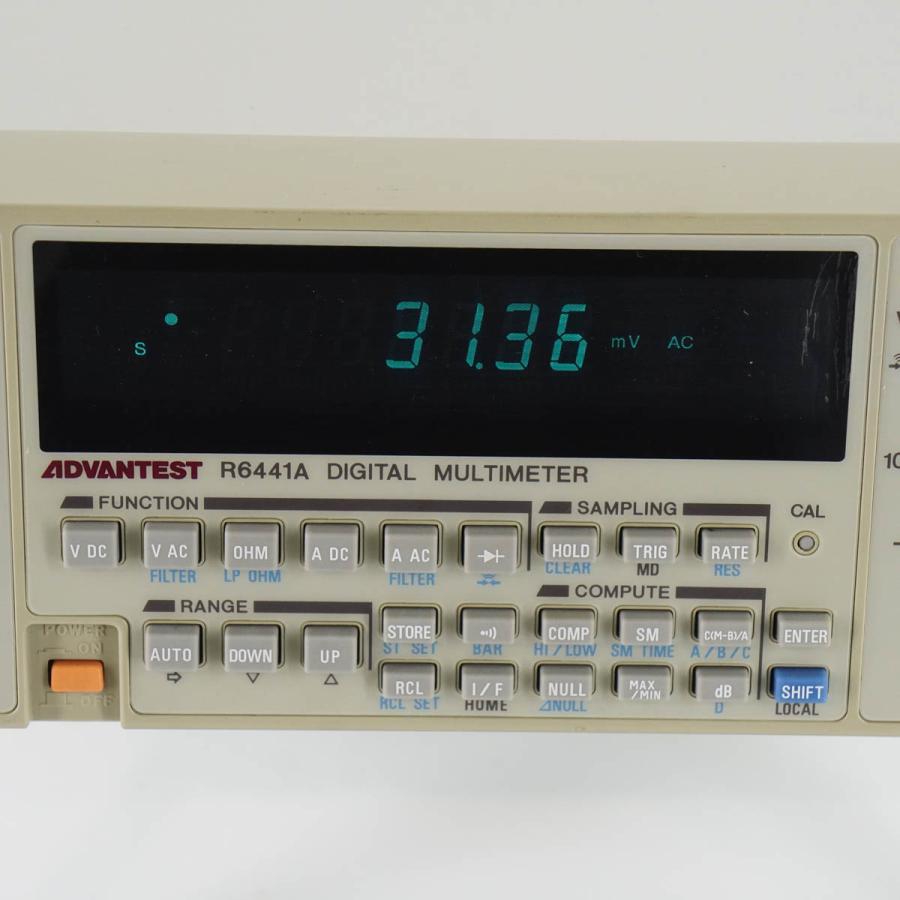 [DW]USED 8日保証 ADVANTEST R6441A DIGITAL MULTIMETER デジタルマルチメーター 電源コード 取扱 ...