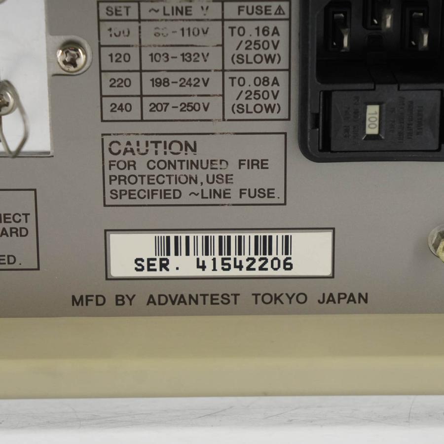[DW]USED 8日保証 ADVANTEST R6441A DIGITAL MULTIMETER デジタルマルチメーター 電源コード 取扱 ...