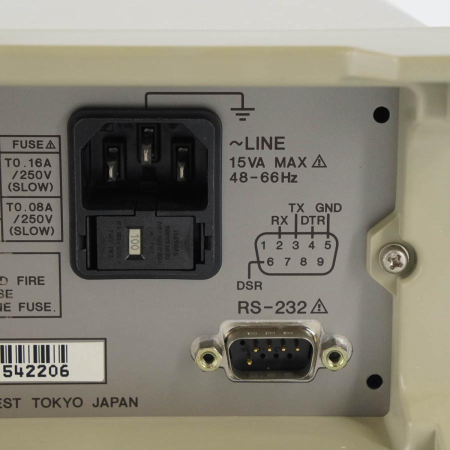 [DW]USED 8日保証 ADVANTEST R6441A DIGITAL MULTIMETER デジタルマルチメーター 電源コード 取扱 ...