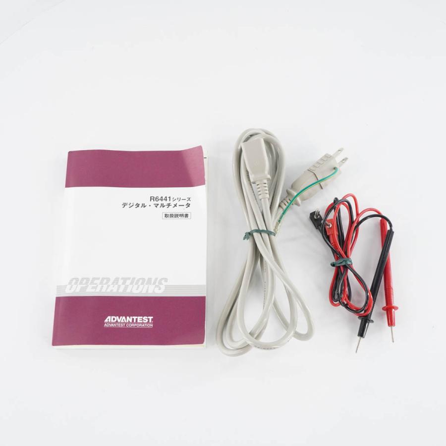 [DW]USED 8日保証 ADVANTEST R6441A DIGITAL MULTIMETER デジタルマルチメーター 電源コード 取扱 ...