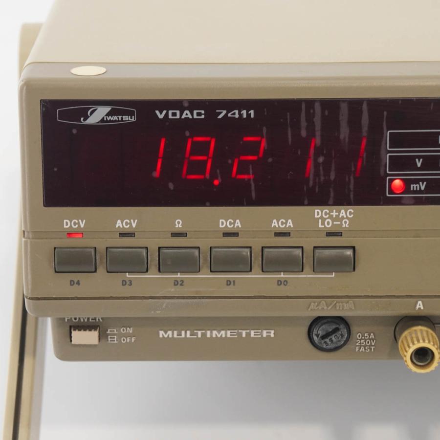 [JB]USED 現状販売 IWATSU VOAC 7411 MULTIMETER マルチメーター [05304-0003] : ソクラボショップ - 通販 - Yahoo!ショッピング