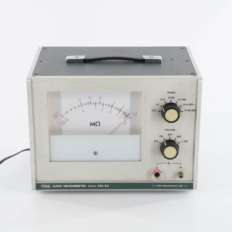 [DW]USED 8日保証 TOA SM-5E SUPER MEGOHMMETER 超絶縁計 [05304-0060] : ソクラボショップ ...