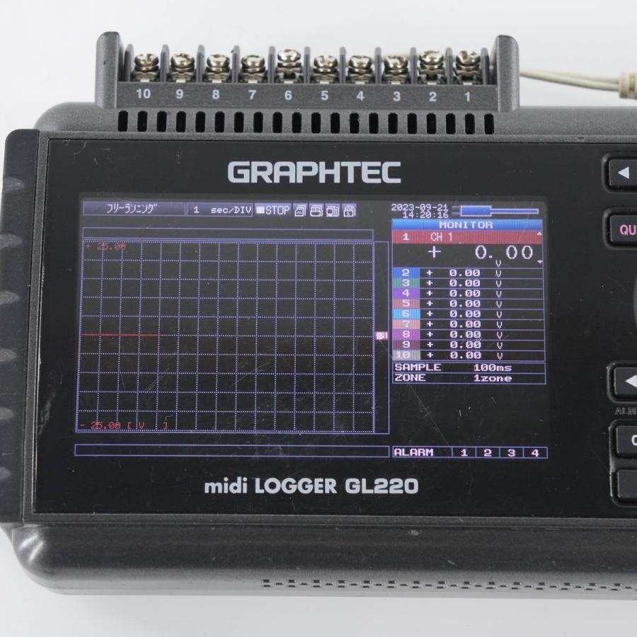 [DW]USED 8日保証 GRAPHTEC GL220 midi LOGGER データロガー [05308-0033] :05308-0033:DIRWINGSショップ - 通販 ...