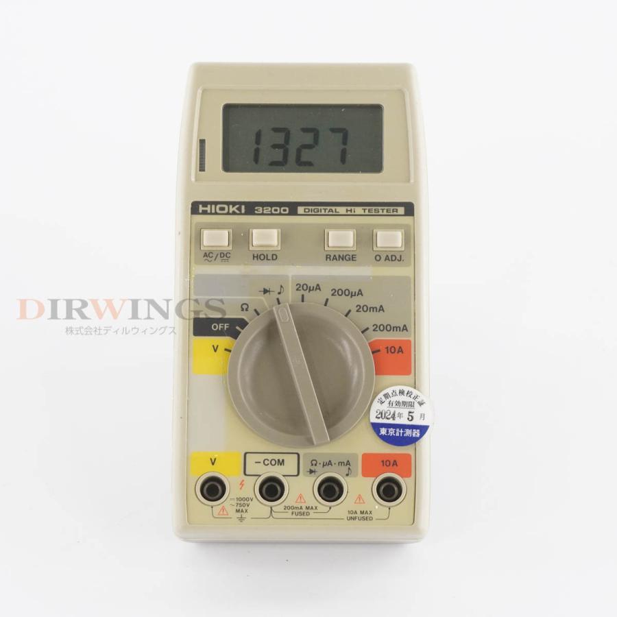 [DW]USED 8日保証 2台入荷 校正2024年10月有効期限 HIOKI 3200 DIGITAL Hi TESTER デジタルハイ ...