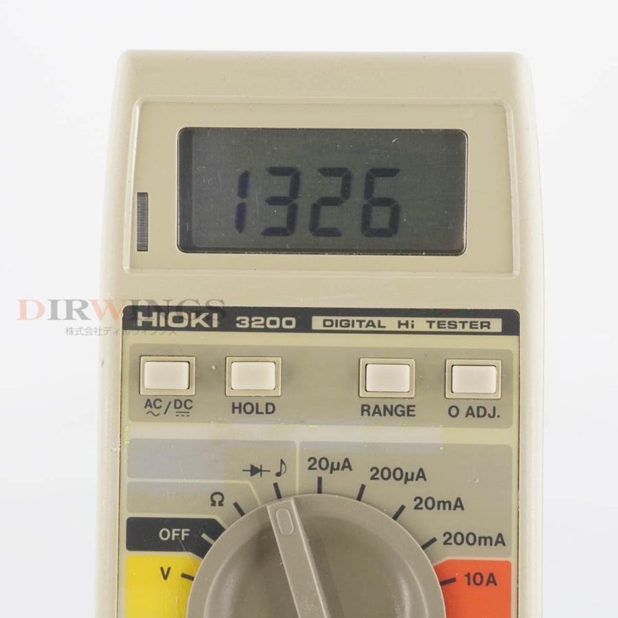 [DW]USED 8日保証 2台入荷 校正2024年10月有効期限 HIOKI 3200 DIGITAL Hi TESTER デジタルハイ ...