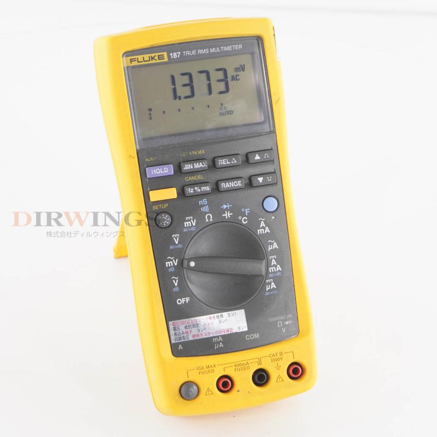 [DW]USED 8日保証 校正2024年6月期限 FLUKE 187 DMM TRUE RMS MULTIMETER DIGITAL ...