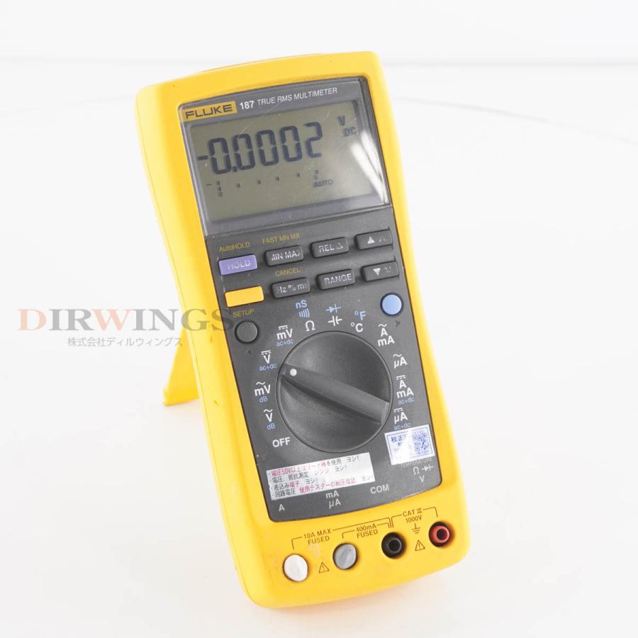 [DW]USED 8日保証 校正2024年7月期限 FLUKE 187 DMM TRUE RMS MULTIMETER DIGITAL ...