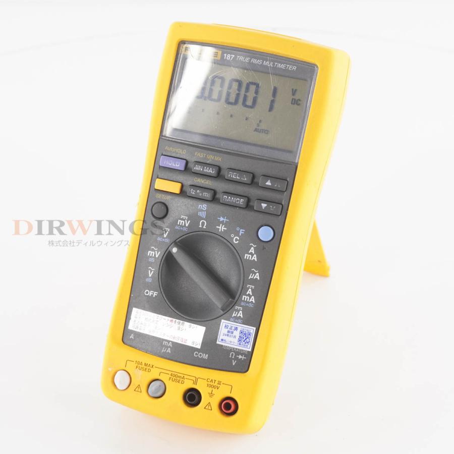 [DW]USED 8日保証 校正2024年7月期限 FLUKE 187 DMM TRUE RMS MULTIMETER DIGITAL ...