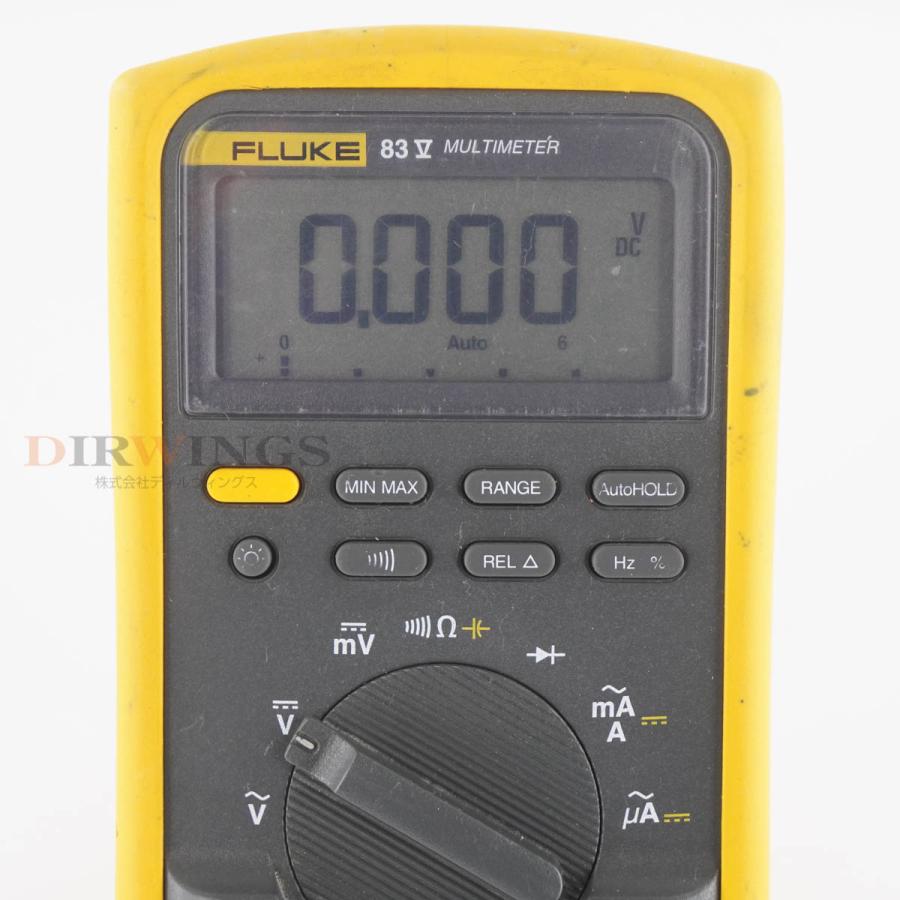 [DW]USED 8日保証 校正2024年2月期限 FLUKE 83V 83 V DMM DIGITAL MULTIMETER デジタルマルチメーター マルチメーター [05355-0073 ...