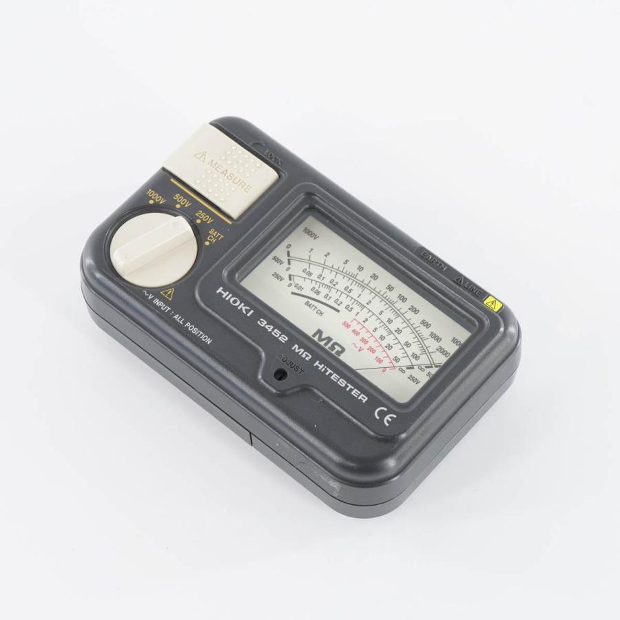 [DW]USED 8日保証 10/2022CAL HIOKI 3452 MΩ HiTESTER メグオームハイテスター 絶縁抵抗計 取扱説明書 ...