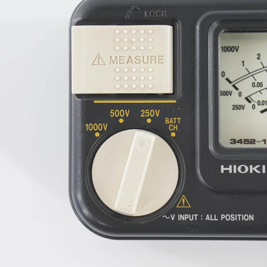 [DW]USED 8日保証 10/2022CAL HIOKI 3452 MΩ HiTESTER メグオームハイテスター 絶縁抵抗計 取扱説明書 ...