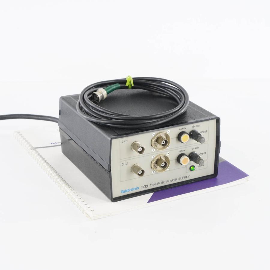 [DW]USED 8日保証 Tektronix 1103 TEKPROBE POWER SUPPLY プローブ用電源 取扱説明書 [05376 ...