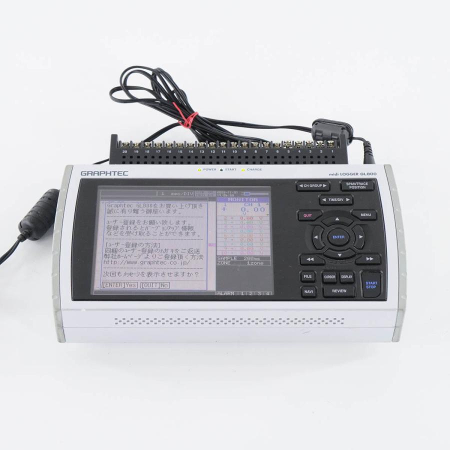 [JB]USED 現状販売 GRAPHTEC GL800 midi LOGGER データロガー ACアダプター [05386-0008 ...