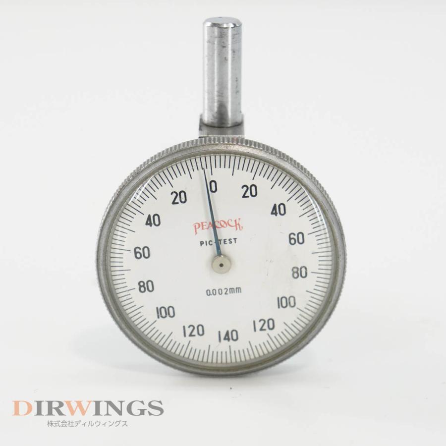 [JB]USED 保証なし セット TECLOCK Peacock KM-155 DIAL GAUGE ダイヤルゲージ ダイアルゲージ 0.01-50mm [05399-0006] : ソク ...