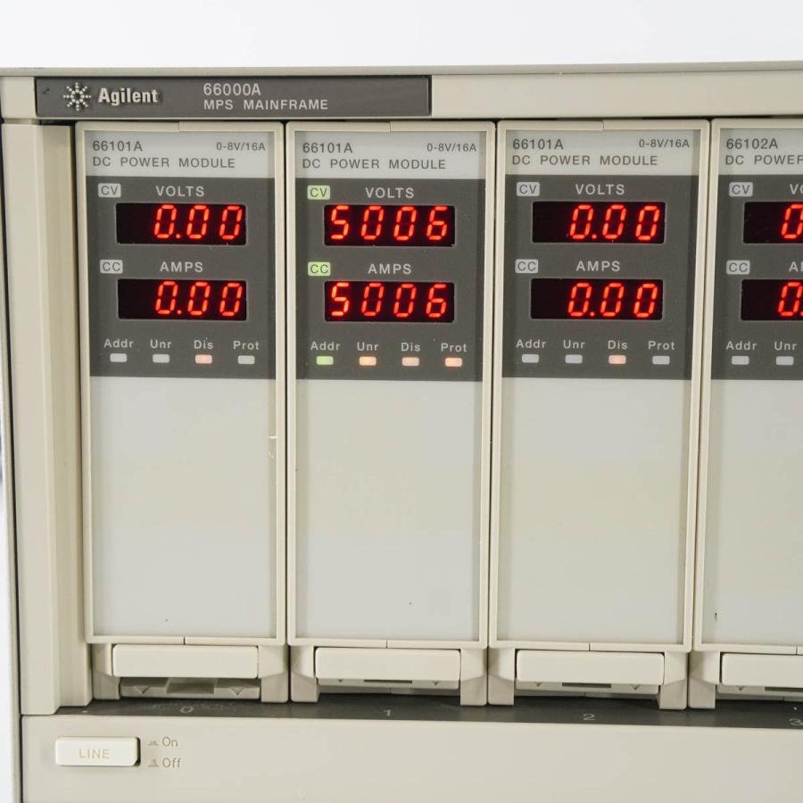 [DW]USED 8日保証 Agilent 66000A 66101A*5 66102A*3 MPS MAINFRAME DC POWER ...
