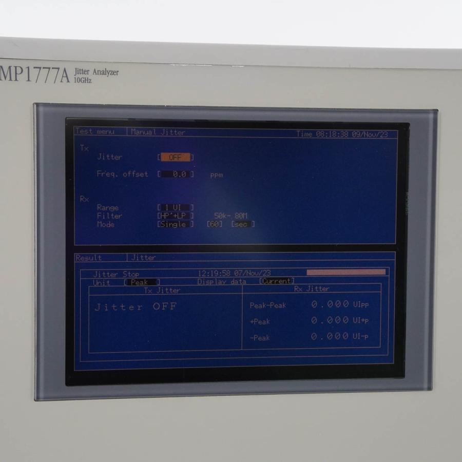 [DW]USED 8日保証 Anritsu MP1777A Jitter Analyzer ジッタアナライザー OPT 02 10 10GHz ...