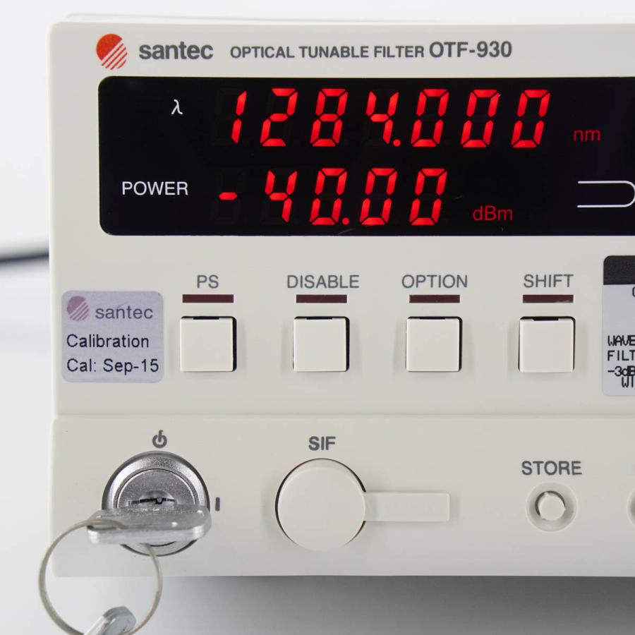 [DW]USED 8日保証 santec OTF-930 OPTICAL TUNABLE FILTER 波長可変フィルター 鍵付 [05416 ...