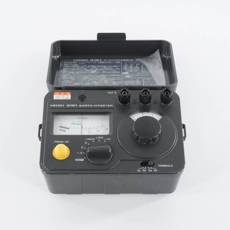 [DW]USED 8日保証 11/2022CAL HIOKI 3151 EARTH HiTESTER アースハイテスター 接地抵抗計 取扱説明 ...
