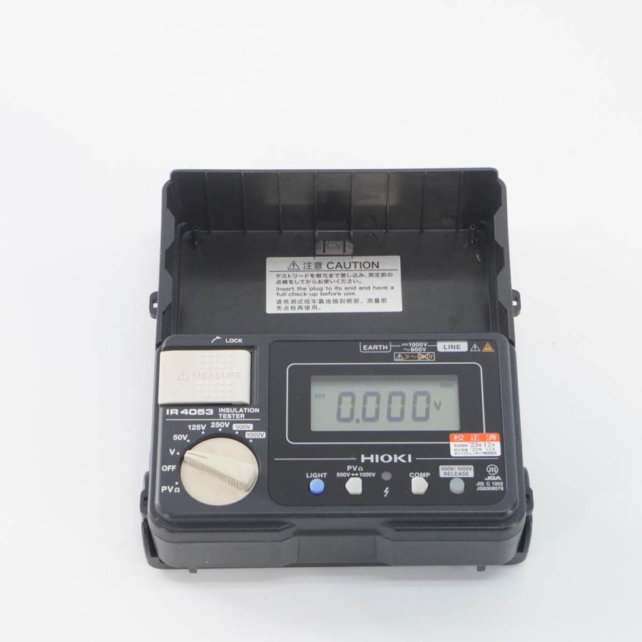 [DW]USED 8日保証 12/2022CAL HIOKI IR4053 INSULATION TESTER 絶縁抵抗計 取扱説明書 ...