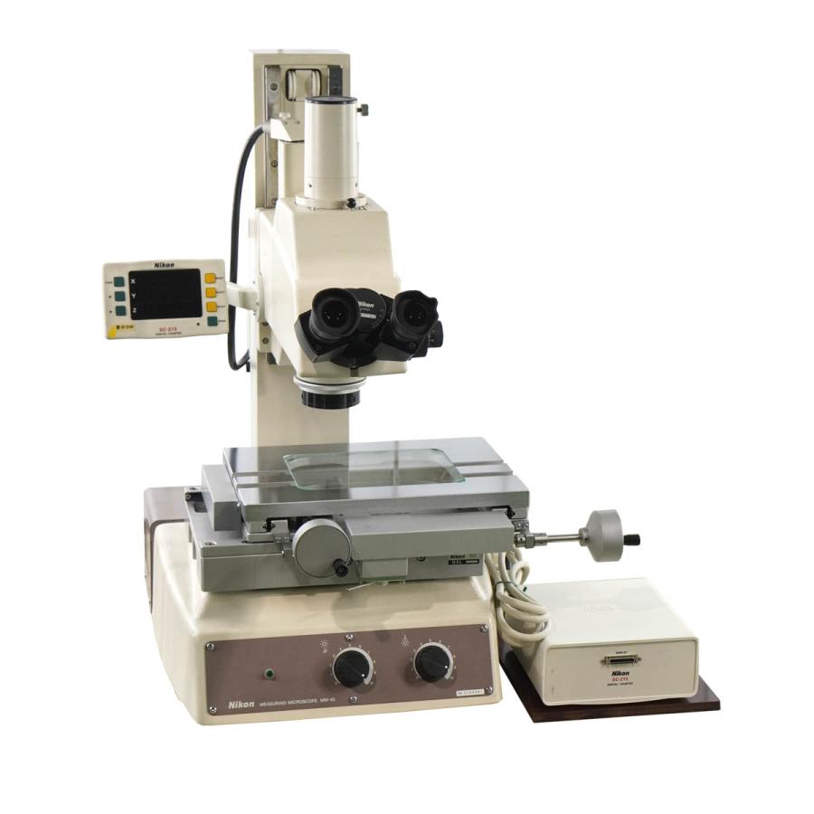 [DW]USED 8日保証 NIKON MM-40 MEASURING MICROSCOPE 測定顕微鏡 CFWN 10×/20 SC-213 ...