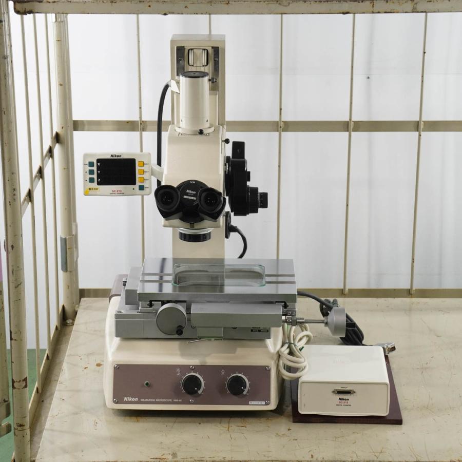 [DW]USED 8日保証 NIKON MM-40 MEASURING MICROSCOPE 測定顕微鏡 CFWN 10×/20 SC-213 ...