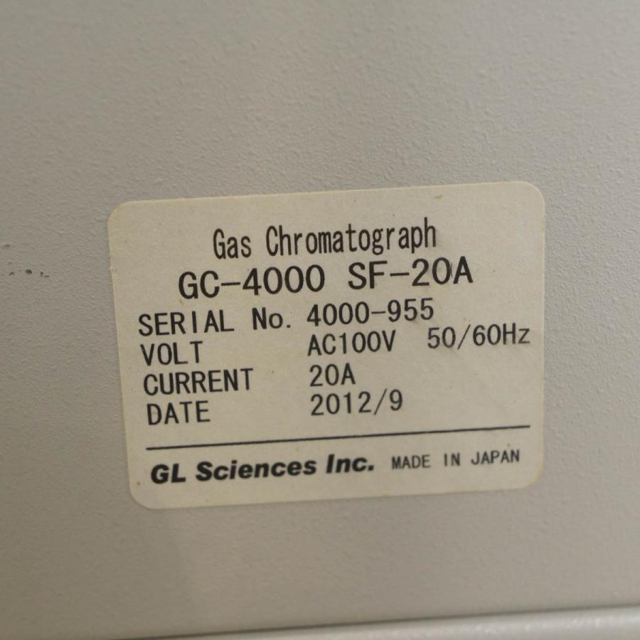 [DW]USED 8日保証 GL Sciences GC-4000 SF-20A Gas Chromatograph ガスクロマトグラフ ASI 240 電源コード [05451-0002 ...
