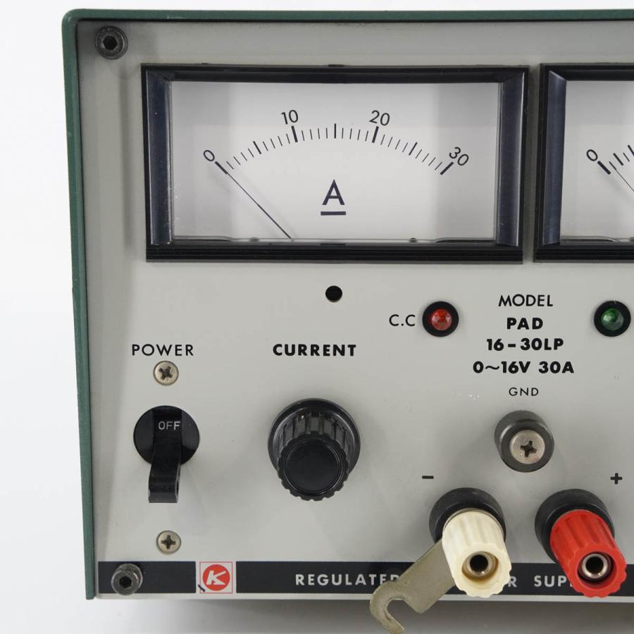 [DW]USED 8日保証 KIKUSUI PAD16-30LP REGULATED DC POWER SUPPLY 直流安定化電源 DC電源 直流電源 0~16V 30A 200V ...