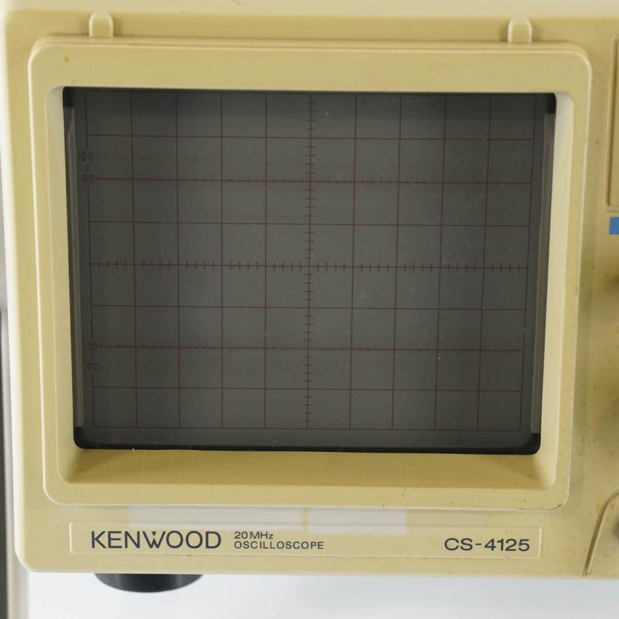 [DW]USED 8日保証 KENWOOD CS-4125 OSCILLOSCOPE オシロスコープ 20MHz 電源コード [05452 ...