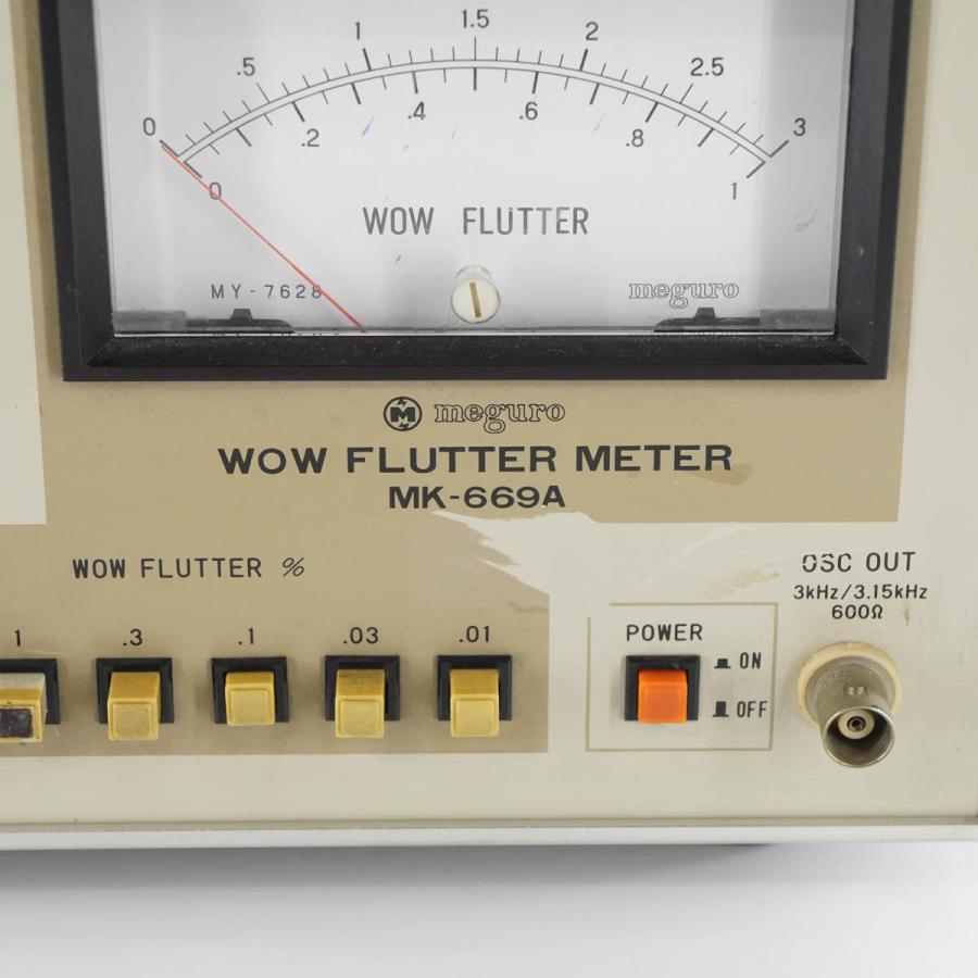 [DW]USED 8日保証 MEGURO MK-669A WOW FLUTTER METER ワウ フラッターメーター [05452-0045 ...