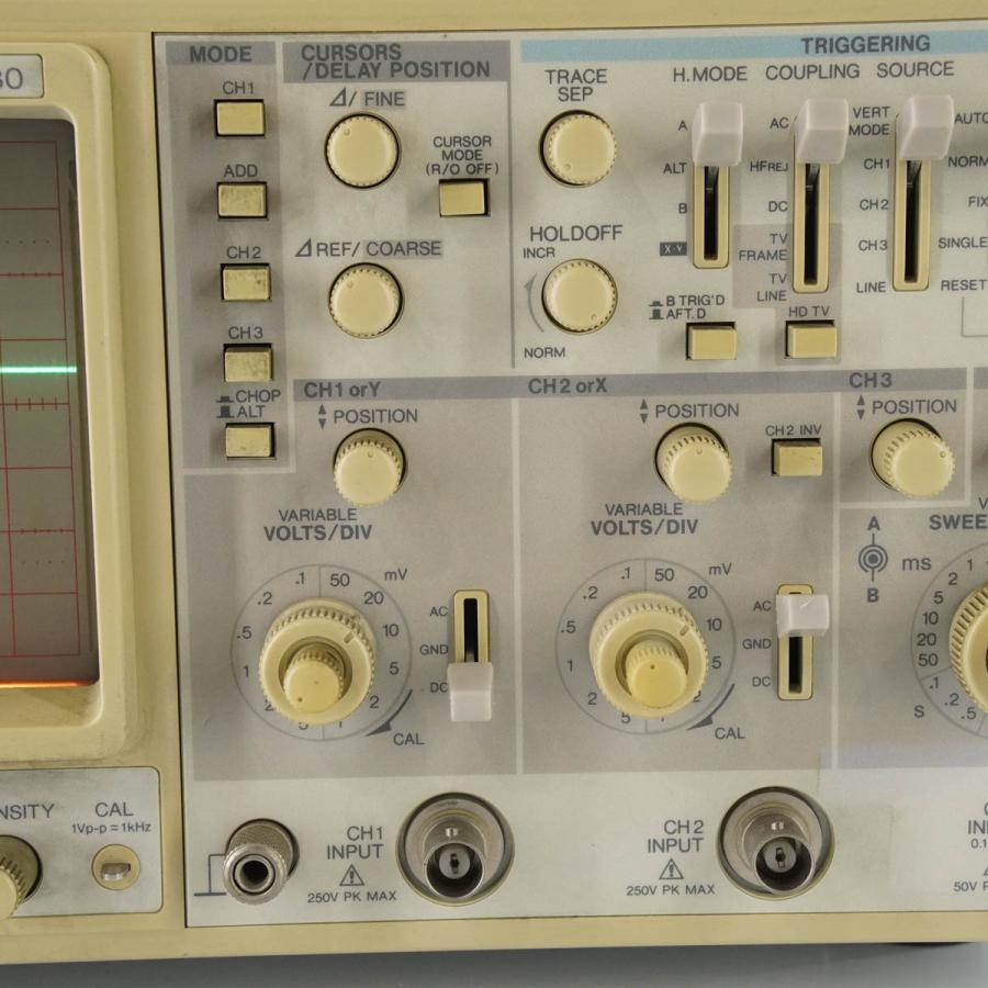 [DW]USED 8日保証 KENWOOD CS-5230 READOUT OSCILLOSCOPE リードアウト オシロスコープ 40MHz 電源コード [05452-0130] : ソク ...