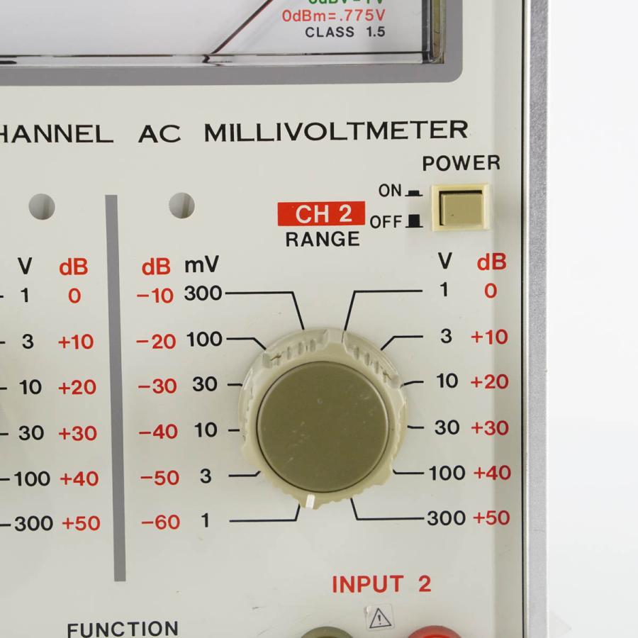 [DW]USED 8日保証 LEADER LMV-186A 2 CHANNEL AC MILLIVOLTMETER ミリボルトメーター 2ch ...