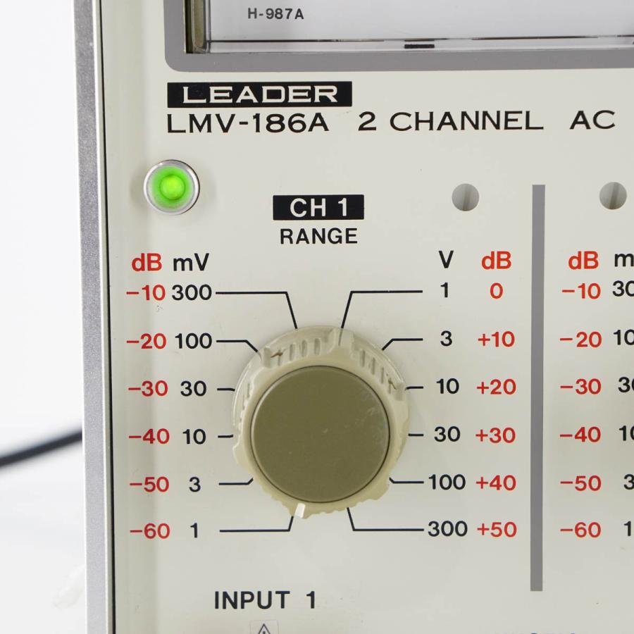 [DW]USED 8日保証 LEADER LMV-186A 2 CHANNEL AC MILLIVOLTMETER ミリボルトメーター 2ch [05452-0167] : ソクラボショップ ...