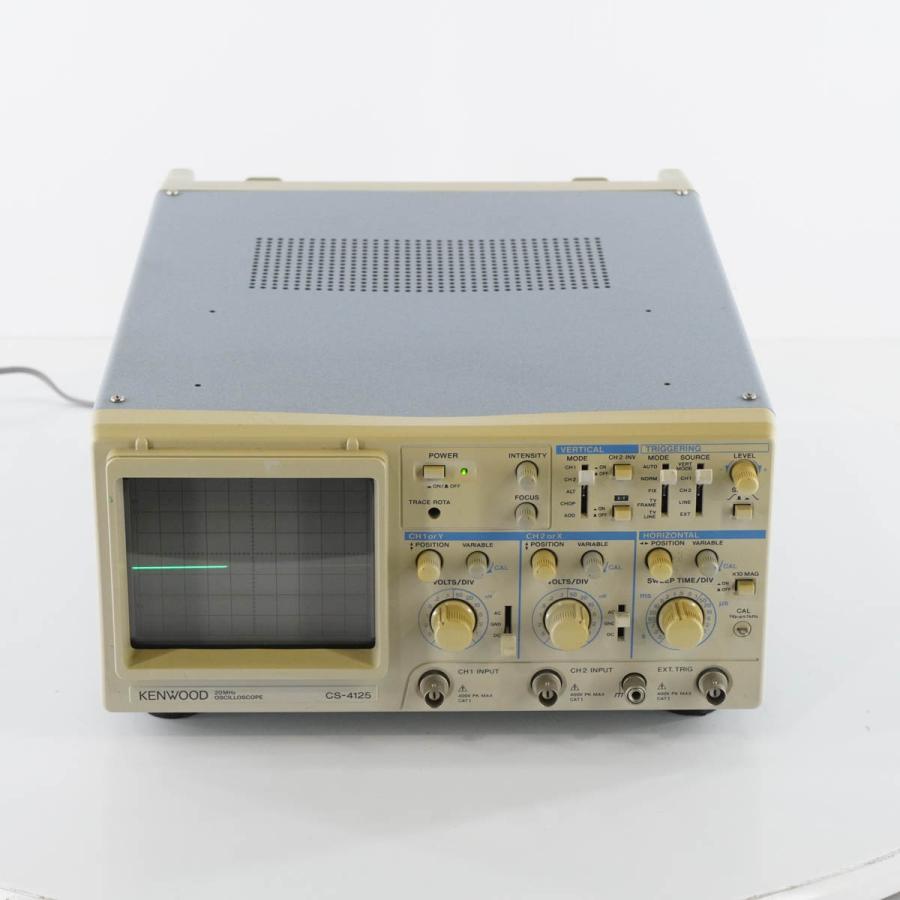 [DW]USED 8日保証 KENWOOD CS-4125 OSCILLOSCOPE オシロスコープ 20MHz 電源コード [05452-0169] : ソクラボショップ - 通販 ...