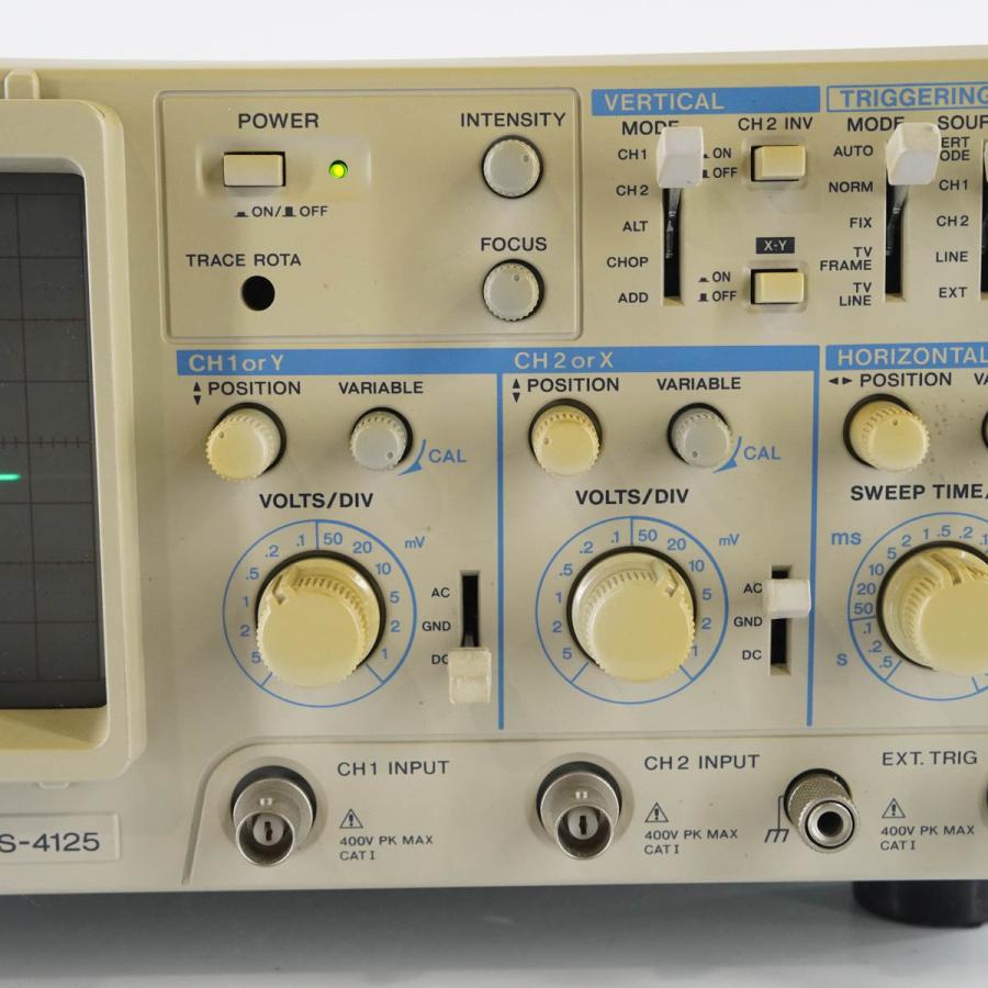[DW]USED 8日保証 KENWOOD CS-4125 OSCILLOSCOPE オシロスコープ 20MHz 電源コード [05452-0169] : ソクラボショップ - 通販 ...