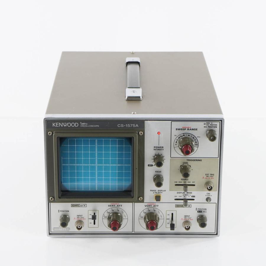 [DW]USED 8日保証 KENWOOD CS-1575A OSCILLOSCOPE オシロスコープ 5MHz 電源コード [05452 ...