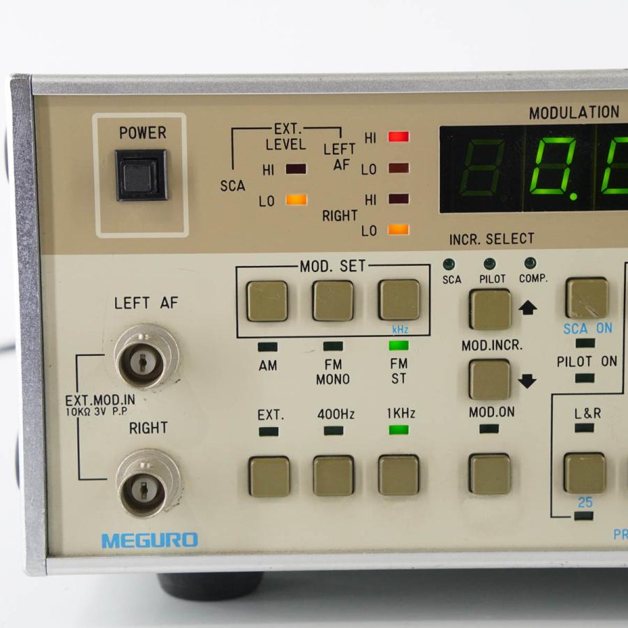 [DW]USED 8日保証 MEGURO MSG-2161 FM STEREO/FM-AM STANDARD SIGNAL GENERATOR ...