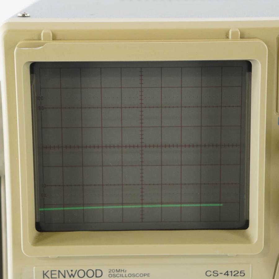[DW]USED 8日保証 KENWOOD CS-4125 OSCILLOSCOPE オシロスコープ 20MHz 電源コード [05452 ...