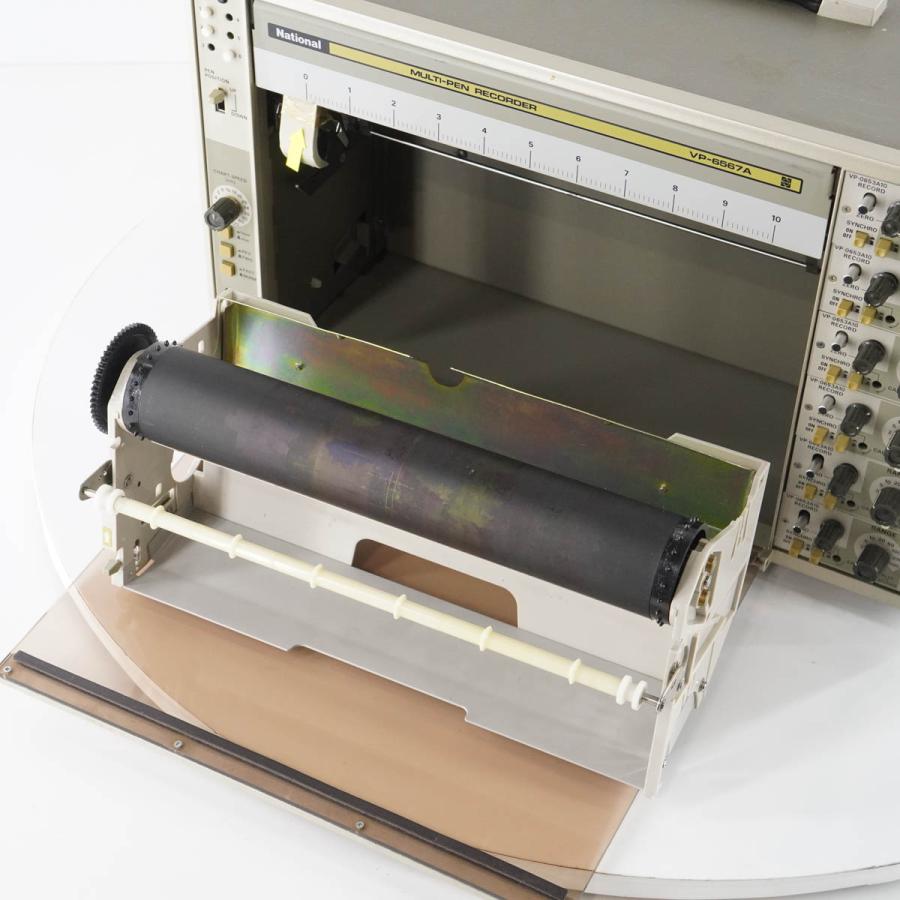 [DW]USED 8日保証 National VP-6567A MULTI-PEN RECORDER マルチペンレコーダー 電源コード ...