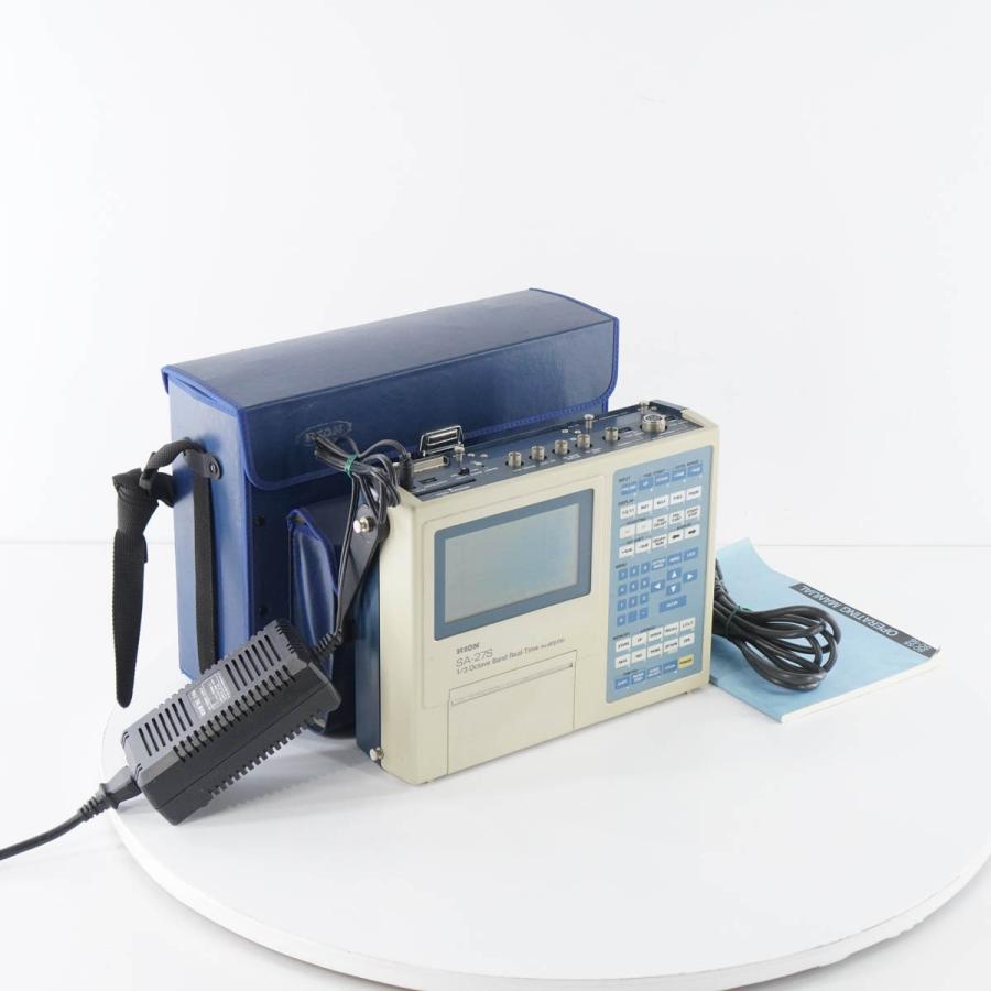 [DW]USED 8日保証 RION SA-27S 1/3 Octave Band Real-time Analyzer 1/3オクターブバンド実時間分析器 ACアダプター 取扱説 ...