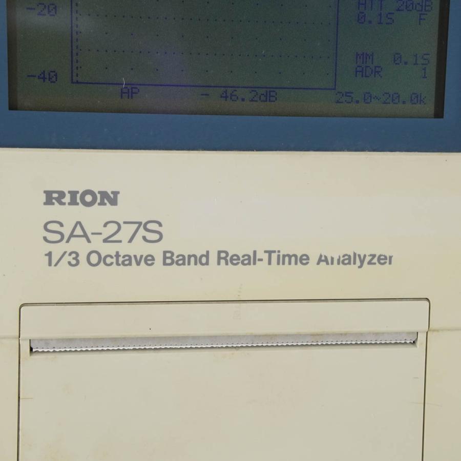 [DW]USED 8日保証 RION SA-27S 1/3 Octave Band Real-time Analyzer 1/3オクターブ ...
