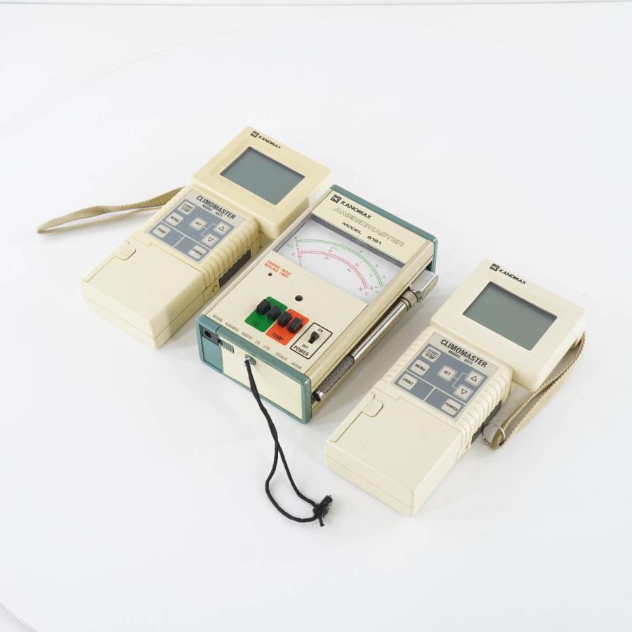 [JB]USED 現状販売 セット KANOMAX 6511 6151 CLIMOMASTER ANEMOMASTER 風速計 クリモマスター ...