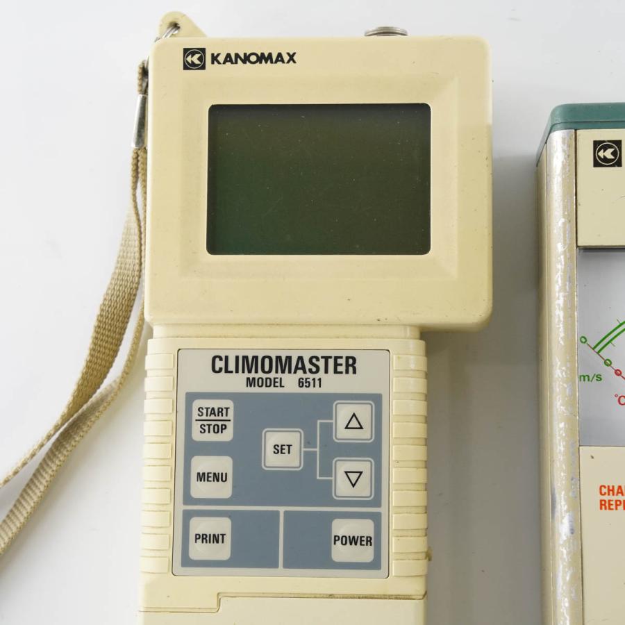 [JB]USED 現状販売 セット KANOMAX 6511 6151 CLIMOMASTER ANEMOMASTER 風速計 クリモマスター ...