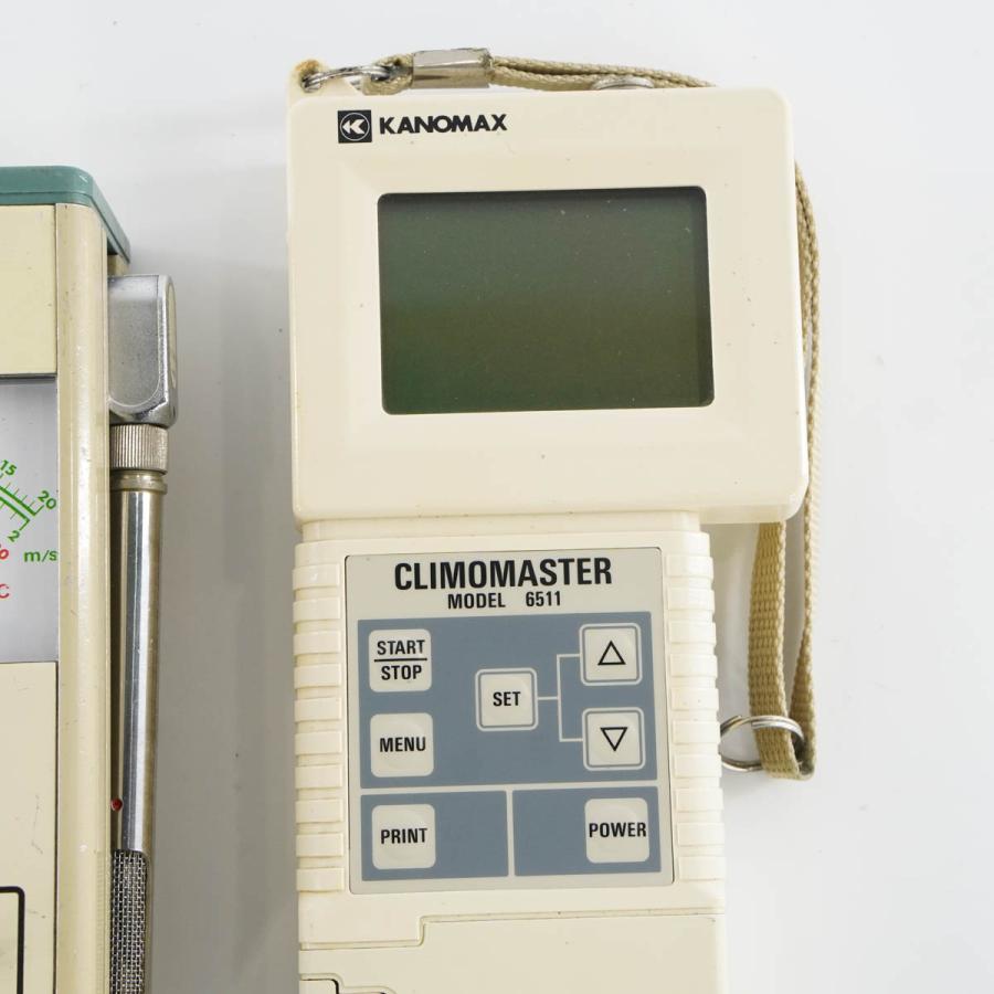 [JB]USED 現状販売 セット KANOMAX 6511 6151 CLIMOMASTER ANEMOMASTER 風速計 クリモマスター ...