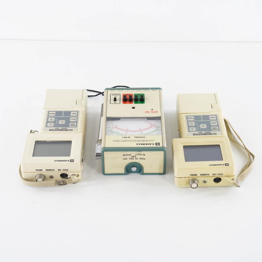 [JB]USED 現状販売 セット KANOMAX 6511 6151 CLIMOMASTER ANEMOMASTER 風速計 クリモマスター ...