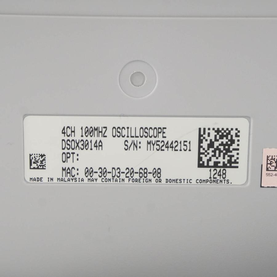 [JB]USED 現状販売 Agilent DSO-X 3014A InfiniiVision Digital Storage ...