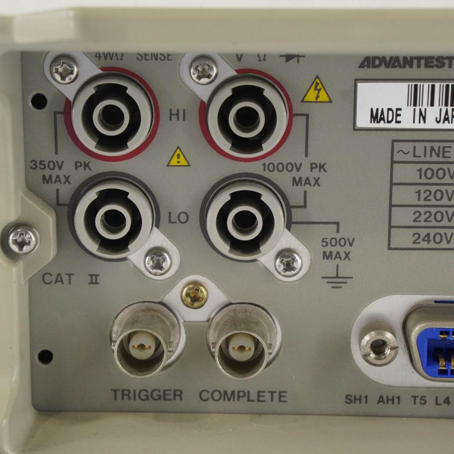 [JB]USED ジャンク ADVANTEST R6552 DIGITAL MULTIMETER デジタルマルチメーター 電源コード 取扱説明 ...