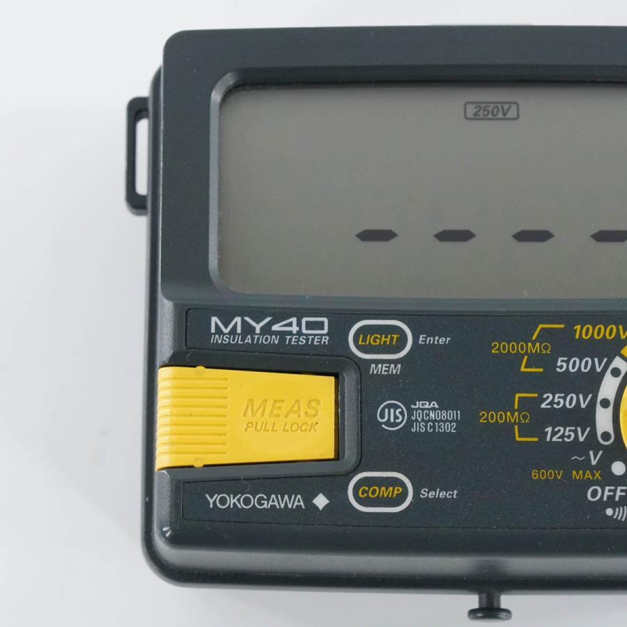 [DW]USED 8日保証 YOKOGAWA MY40 MY40-01 INSULATION TESTER デジタル絶縁抵抗計 取扱説明書 ...