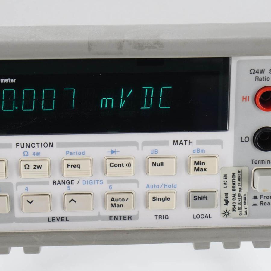 [JB]USED 現状販売 Agilent 34401A 6 1/2 Digit Multimeter デジタルマルチメーター [05523 ...
