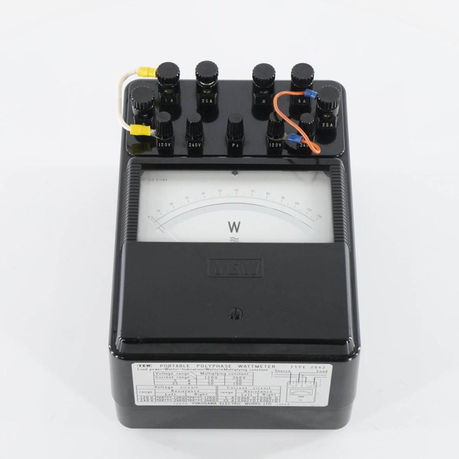 [DW]USED 8日保証 YOKOGAWA 2042 YEW PORTABLE POLYPHASE WATTMETER 三相電力計 ...