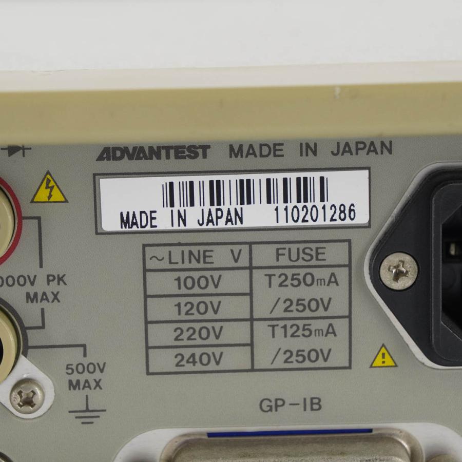 [DW]USED 8日保証 4台入荷 ADVANTEST R6552 DIGITAL MULTIMETER デジタルマルチメーター ...